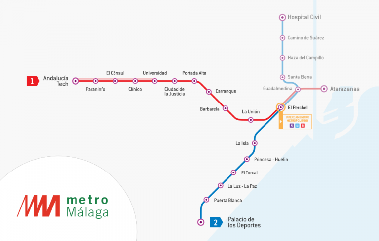 Plano de Metro de Málaga ¡Fotos y Guía Actualizada! 【2020】